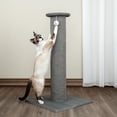 Durable 32-Inch Sisal Cat Scratching Post with Hanging Jingle Toy ...