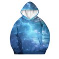 AHTJRT Kids Unisex Hooded Sweatshirt Fashion Gradient Color Relaxed Fit ...