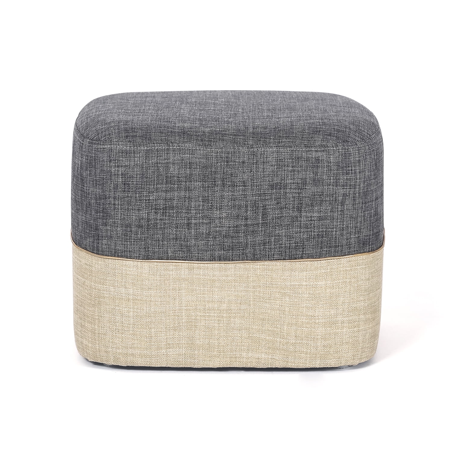 Homebeez Cube Pouf Foot Stool Ottoman,Accent Pouffe Footrest Chair Seat ...