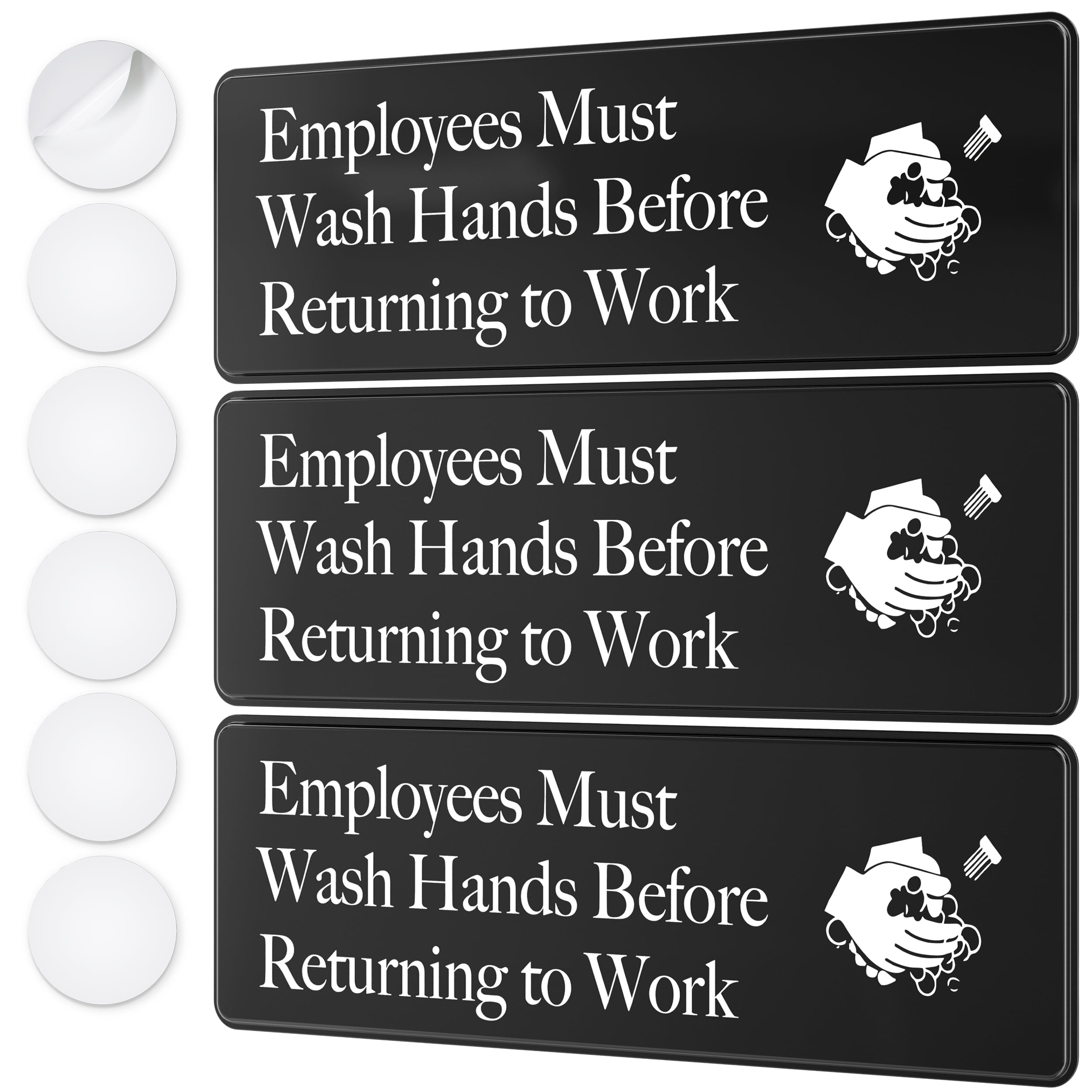 ASSURED SIGNS Employees Must Wash Hands Before Returning To Work Sign ...