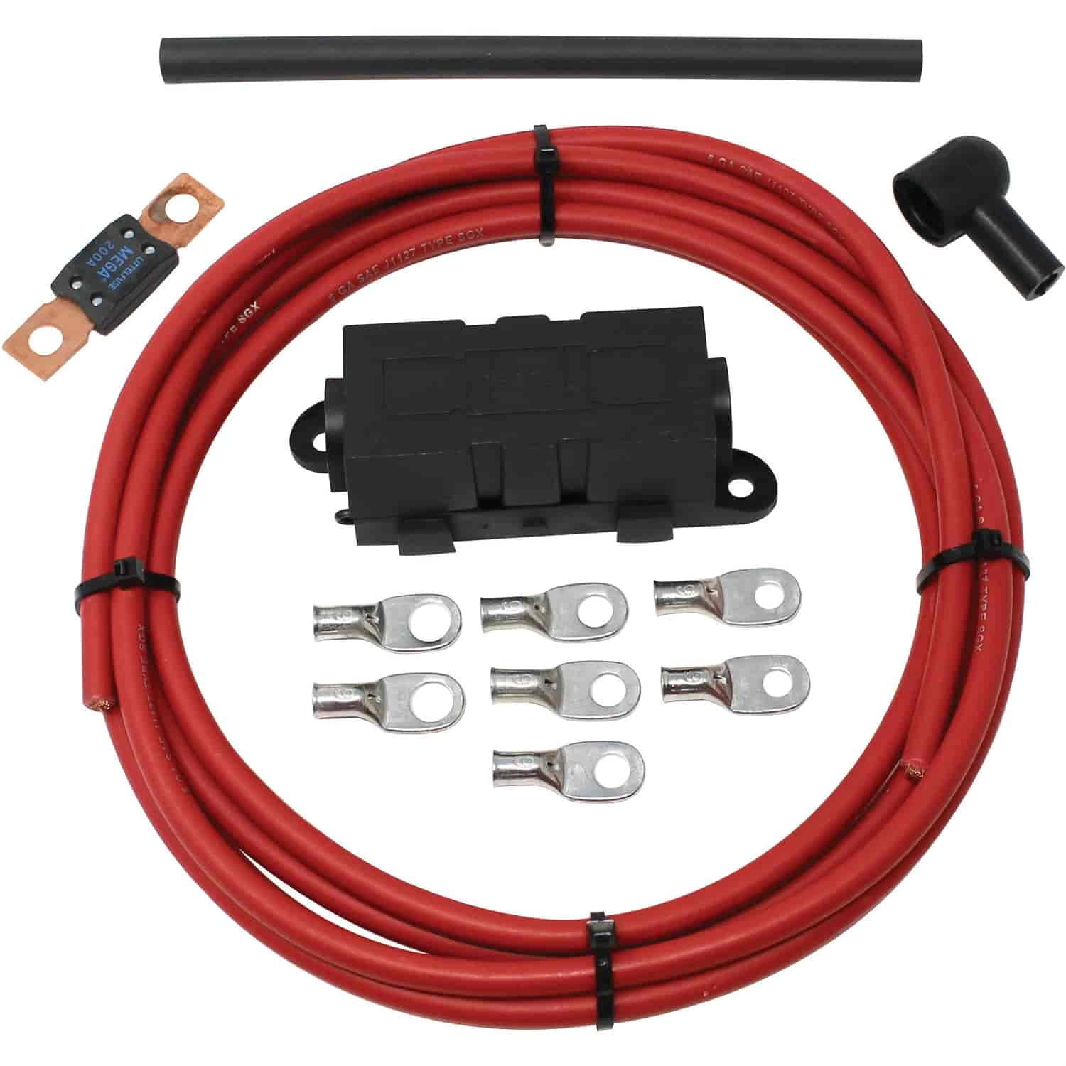 American Autowire 510475 Alternator Connection Kit 6 Gauge Wire ...