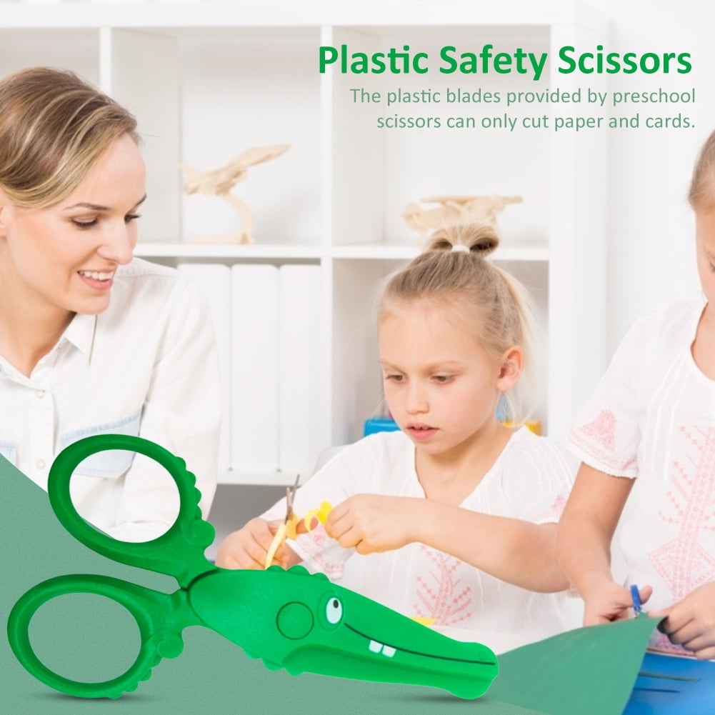 Plastic Safety Scissors Toddlers Training Scissors Paper Cutter for ...