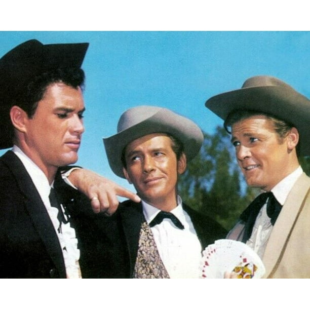 Maverick TV series Robert Colbert Jack Kelly Roger Moore 8x10 photo ...