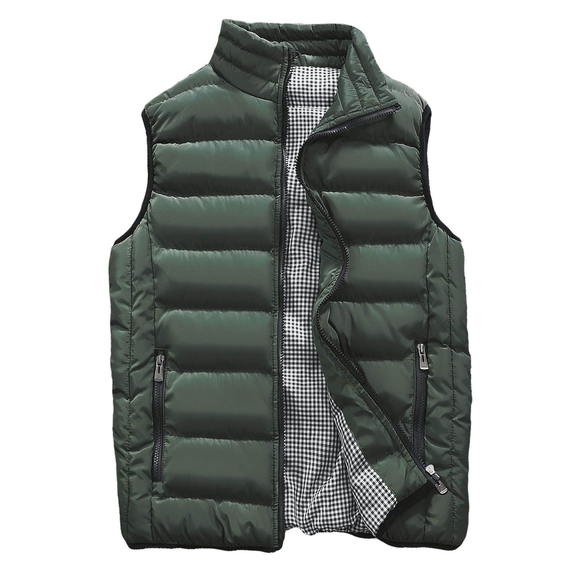 Click here for Mawclos Men Jacket Sleeveless Puffer Vest Stand Co... prices