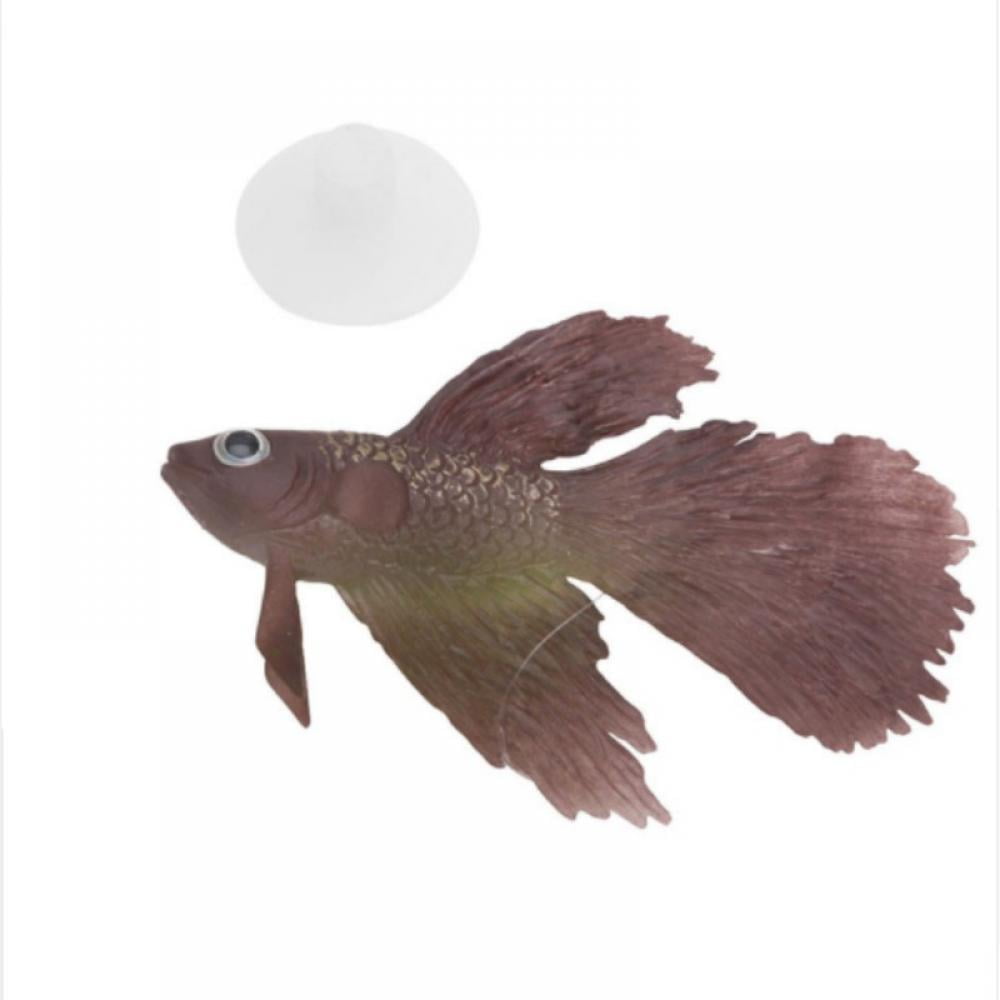 Artificial Floating Fake Fish Aquarium Silicone Fish Tank Ornament ...