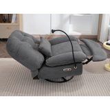 Power Recliner Swivel Glider Chair with USB Charger and Bluetooth Music ...