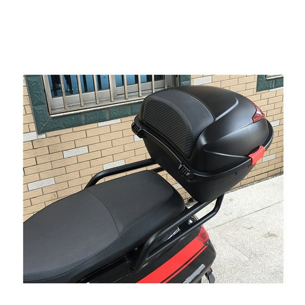 Phyun US Matte Black Scooter Moped Top Box Tail Luggage Storage Case ...