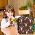 ALAZA Bows Cow Skull Leopard Lunch Box Insulated Cooler Lunch Bag with ...