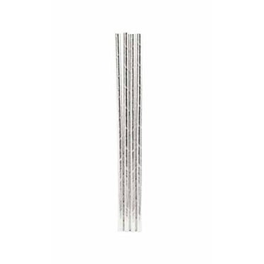 Foil Paper Straws, 8.25 in, Silver, 10ct - Walmart.com