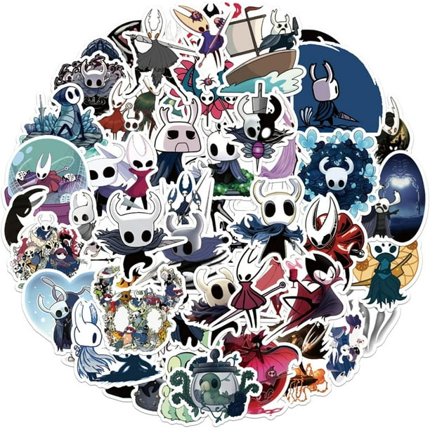 Hollow Knight Stickers 50Pcs Halloween Decorations Cartoon Game Sticker ...