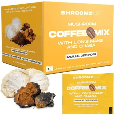 Micro Ingredients Organic Instant 10-in-1 Mushroom Coffee Powder, 28 ...