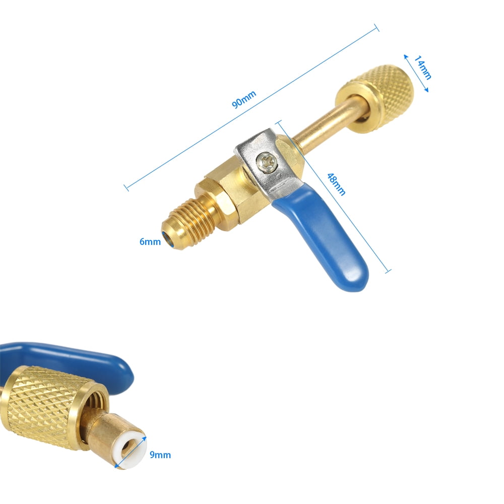 Air Conditioning Refrigerant 3PCS Color Coded R410A R134A Shut Valves ...