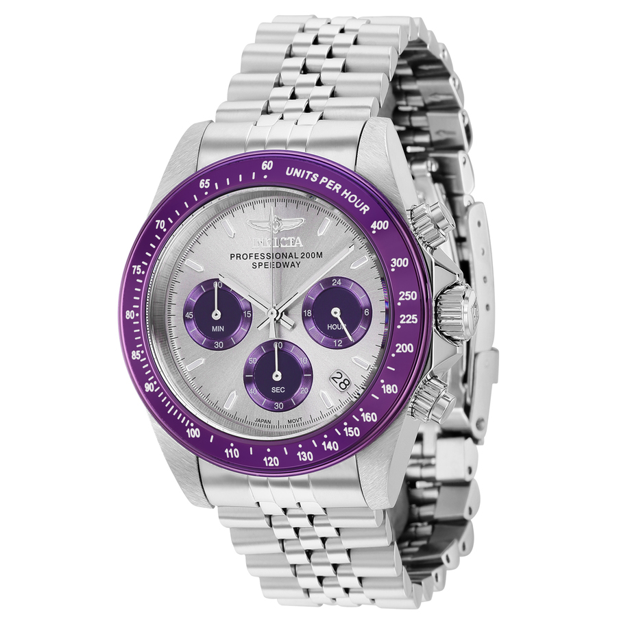 Invicta Speedway Chronograph Quartz Light Grey Dial Men's Watch 36735 ...