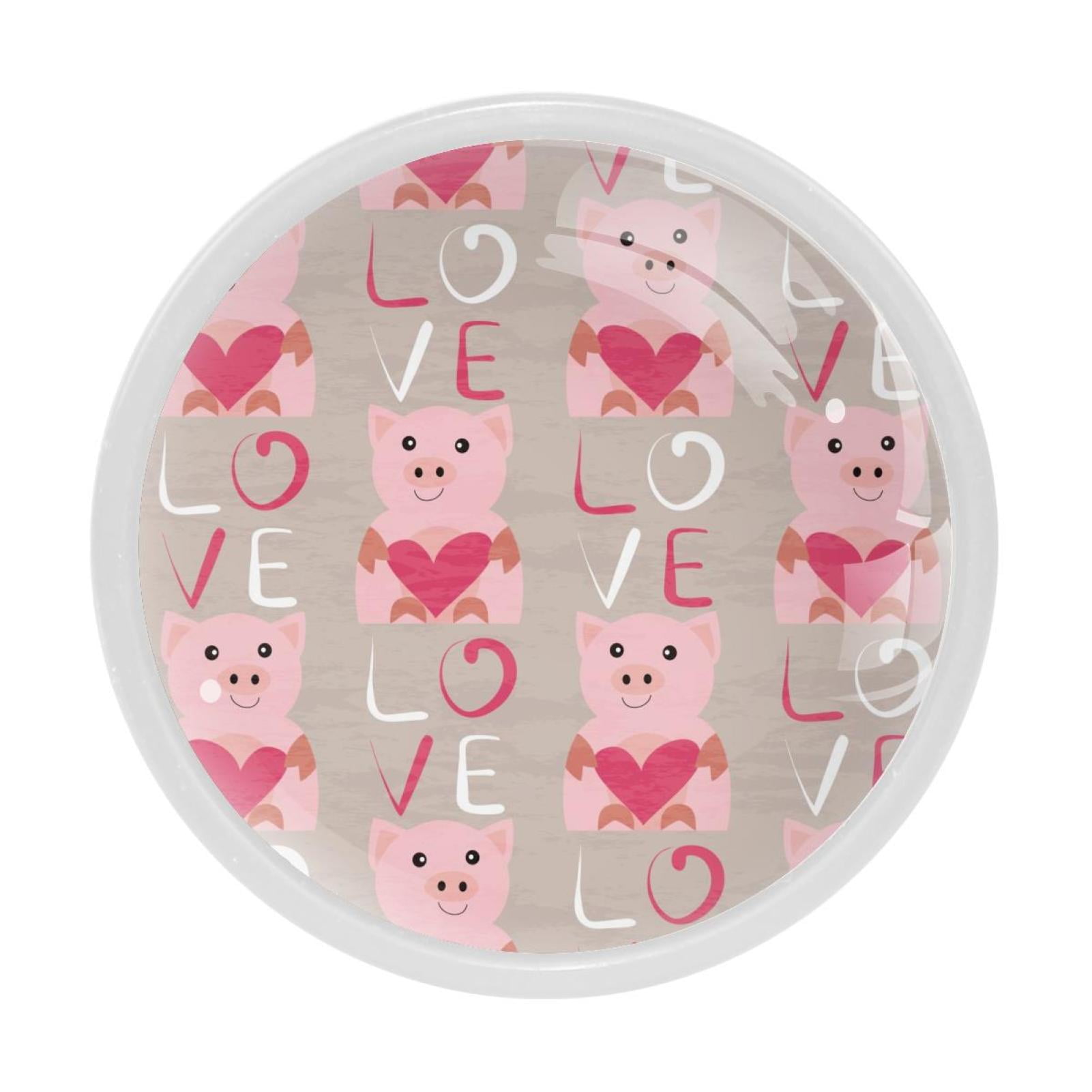 4 Pcs Cute Pig Knobs for Kitchen Cabinet Cupboard Dresser Bookcase ...