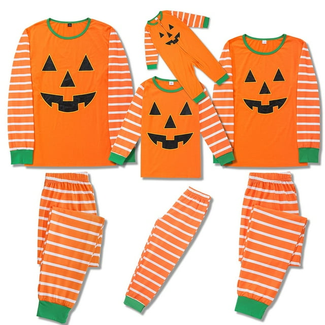 Lovebay Pumpkin Halloween Matching Family Pajama Sleepwear Sets for ...