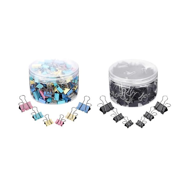 Clips para carpetas, pinzas para papel, surtidos, 300 unidades, tamaños ...