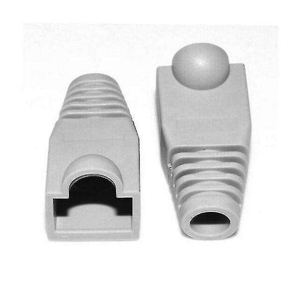 Hmwy-network Cable Boots Cap Cover For Rj45, Grey (100 Pcs In One ...