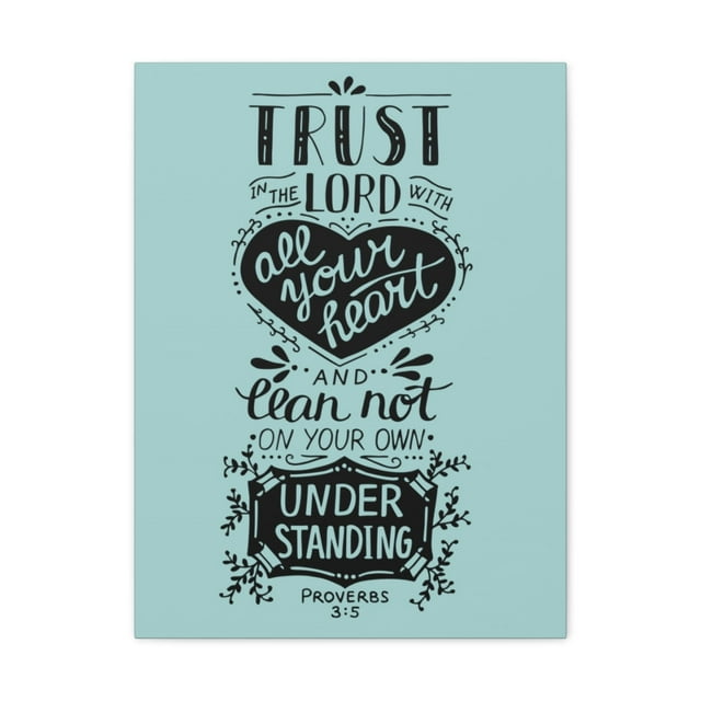 Scripture Walls All Your Heart Proverbs 3:5 Christian Wall Art Bible ...