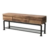 Furniture of America Velmer 4-Piece Entertainment Center, Natural ...