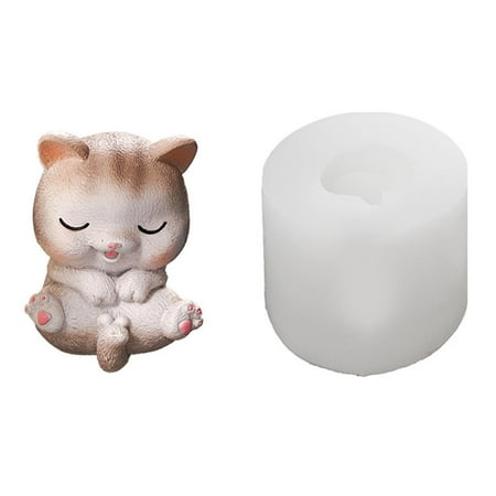 Cartoon Cat Casting Die Cute Baby Kitten Multifunctional Soft Silicone ...