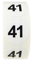 Circle Dot Number 41 Stickers | 0.75" Inch Round | 500 Pack - Walmart.com