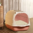 RKSTN Litter Box Cat Litter Basin Super Large Fully Enclosed Toilet ...