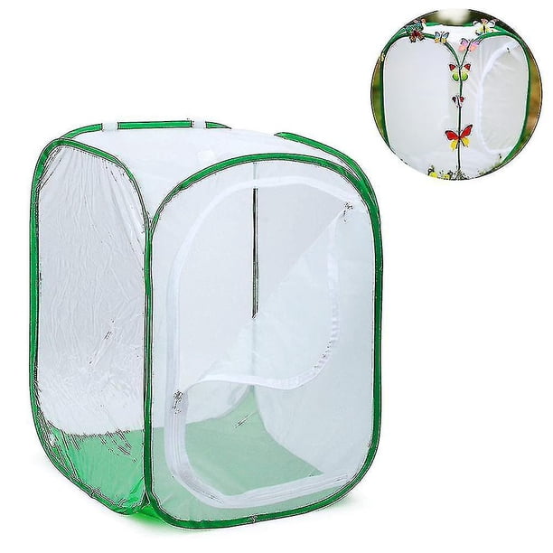 Tall Large Butterfly Habitat Cage Collapsible Terrarium Pop-up Lnches ...