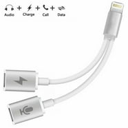 Simyoung Dual Lightning Splitter Adapter, 2-in-1 iPhone Jack Adapter ...