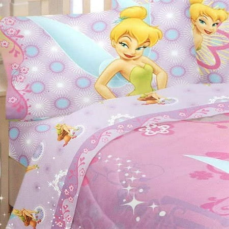 Disney Fairies TinkerBell Whimsy Tink Twin Sheet Set Tinker Bell Sheets ...