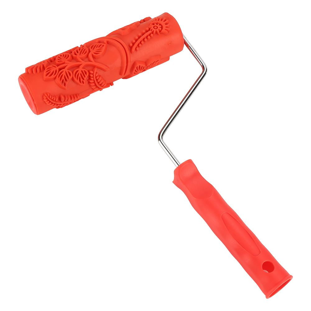 Sonew 7IN Rubber Embossing Texture Wall Printing Brush Relief Roller ...