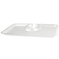 Clear Appetizer Plastic Plates Cup Holder Slot, 8-inch, 12-count ...