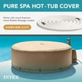 Intex 28523E PureSpa Energy Efficient Spa Hot Tub Cover, 6.5-Foot, Tan ...
