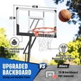 SERAY Adjustable Basketball Hoop 3.4-10 Feet, Portable Basketball Goal ...