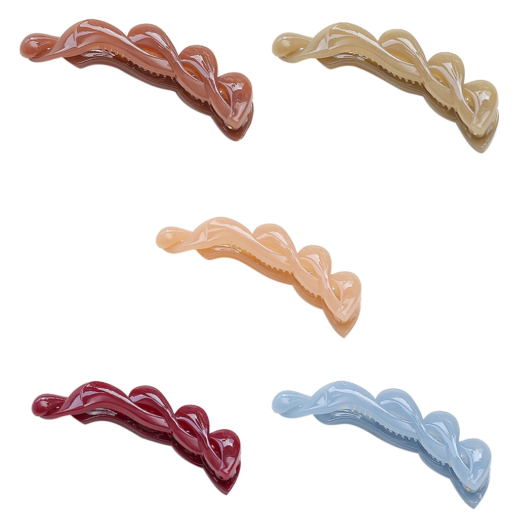 Click here for Nobrand 5pcs Banana Hair Clip Acrylic Fashion Pony... prices