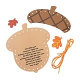 Power in the Acorn Lacing Craft Kit, Makes 12, Craft Kits, Fall, 12 ...