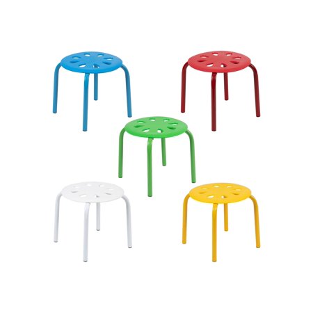 Flash Furniture Nesting - Stool - plastic, steel, 19 gauge steel ...