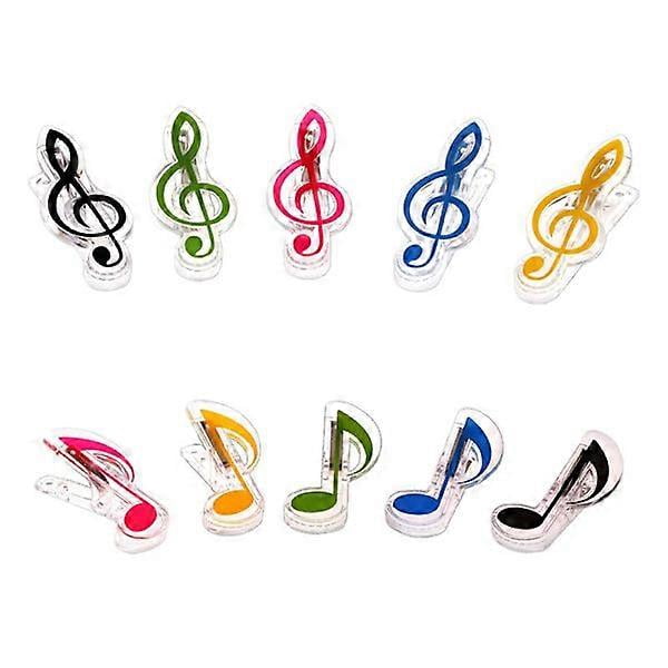 10 pcs Music Symbols Paper Clips, Sheet Music Clip, for Paper Sheets ...