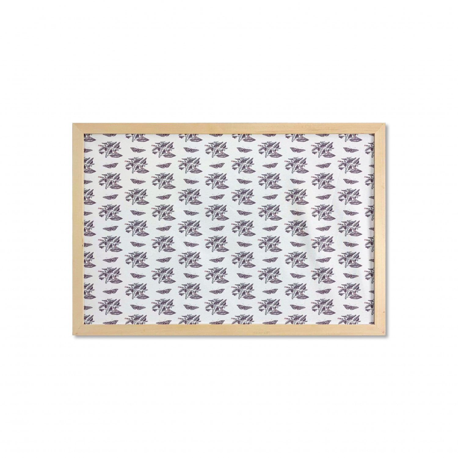 Entomology Wall Art with Frame, Detailed Poligonia Butterflies and ...