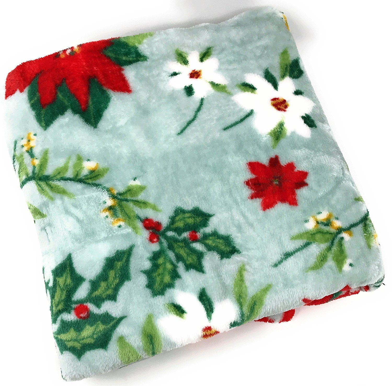 Morgan Home Christmas Winter Themed Velvet Plush Throw Blanket, 50-inch ...