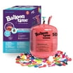 Balloon Time 9.5in Helium Tank Kit - Includes 30 Assorted Latex ...
