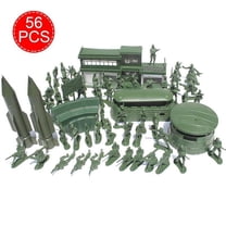 "8 Piece Assorted 4"" Plastic Army Men Set, Large Action Military Toy ...