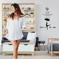 1pc PVC Wall Stickers for Wall Decoration Dancer Pattern 60x35cm for ...