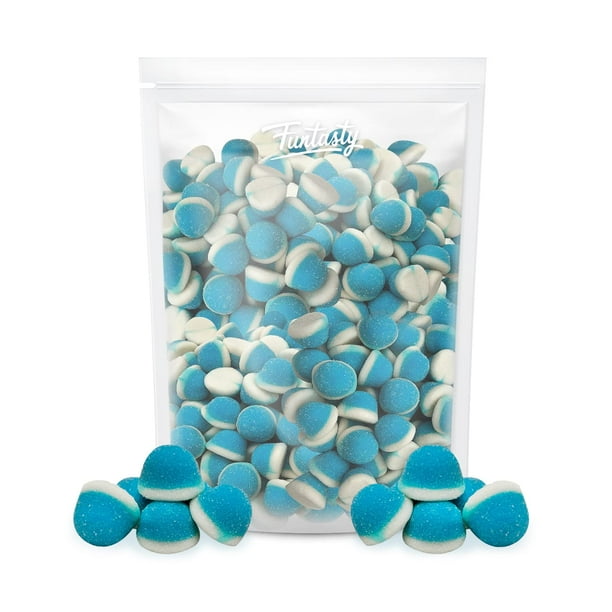 Funtasty Sour Blue Raspberry Puffs Gummy Candy, Bulk Pack 2 Pounds ...