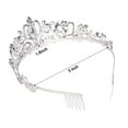 Kabuer Silver Princess Tiara for Women Girls Elegant Bridal Wedding ...