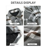 Luvamia Shacket Jacket Oversized Button Down Shirts Quilted Shacket ...