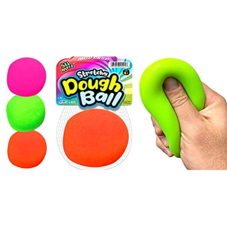 Stretchy Balls Stress Relief (3 Pack) by Fun a Ton Soft Dough Stress ...