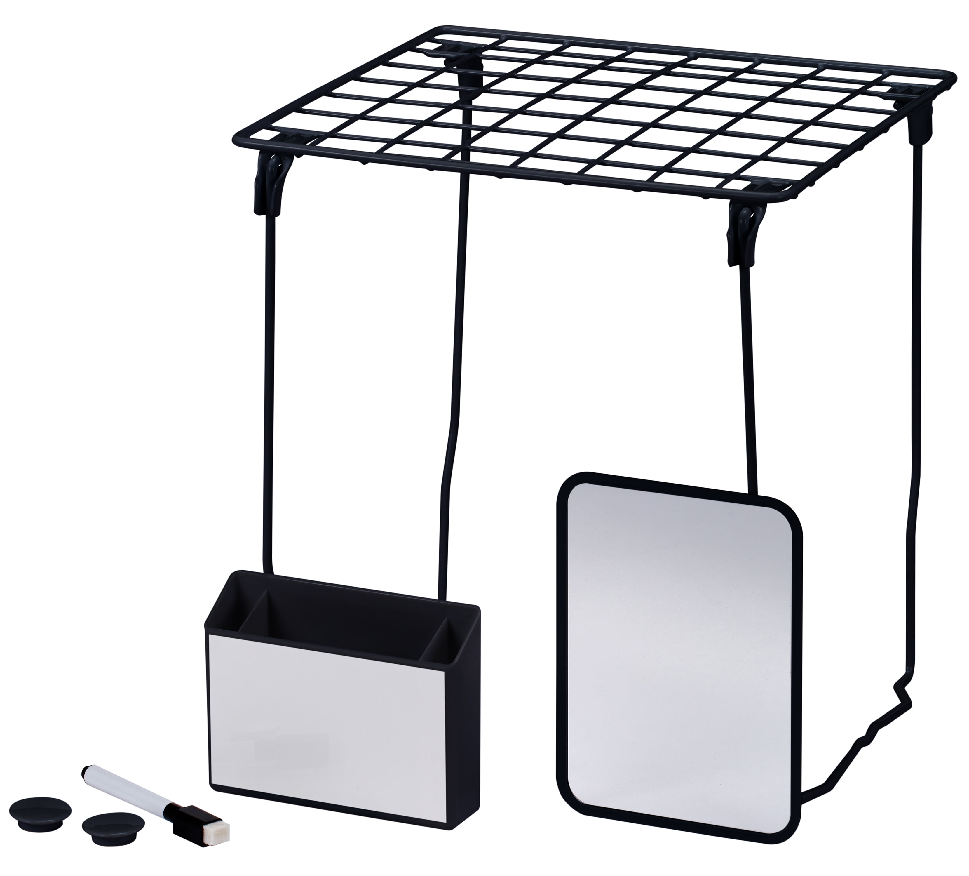 Lockermate 6-Piece Locker Kit® with 12" Stac-A-Shelf®, Black - Walmart.com