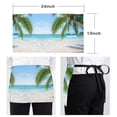 Beach Coastal Half Waist Apron Starfish Palm Tree Sky Tropical Short ...