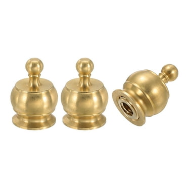 Uxcell M10 Thread Lamp Finial Cap Knob Brass Lamp Shade Harp Top Screw ...