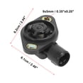 JT3R Vehicle Throttle Position Sensor Replacement 3 Pins Black for ...